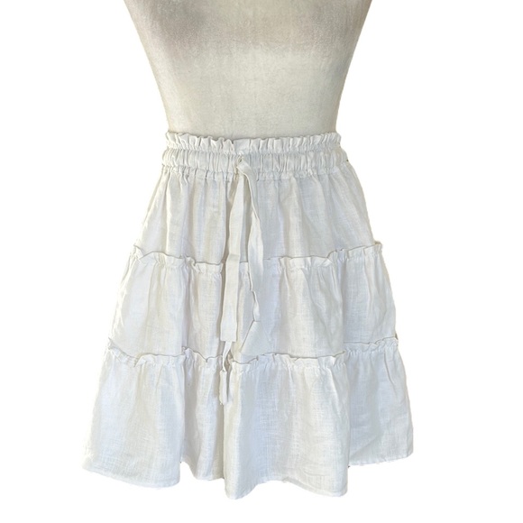 Sun Dried Laundry | Skirts | Nwot Sun Dried Laundry All White Linen ...